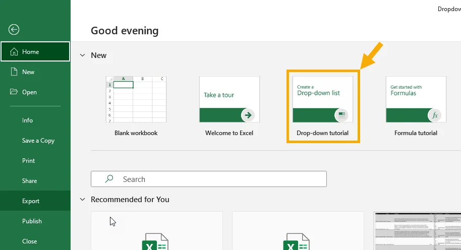 Easy Drop Down List Excel Create A Drop Down List In Excel In Just 3