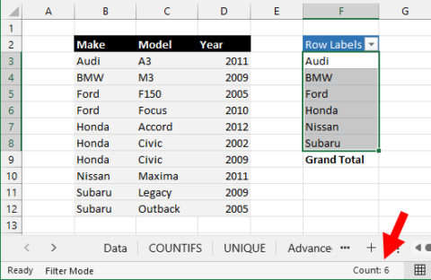 9 Ways to Count Distinct Values in Microsoft Excel | How To Excel