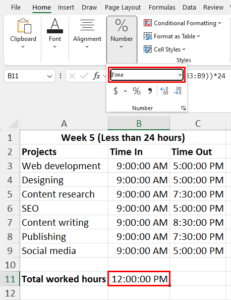 5 Ways to Calculate Hours Worked in Microsoft Excel | How To Excel